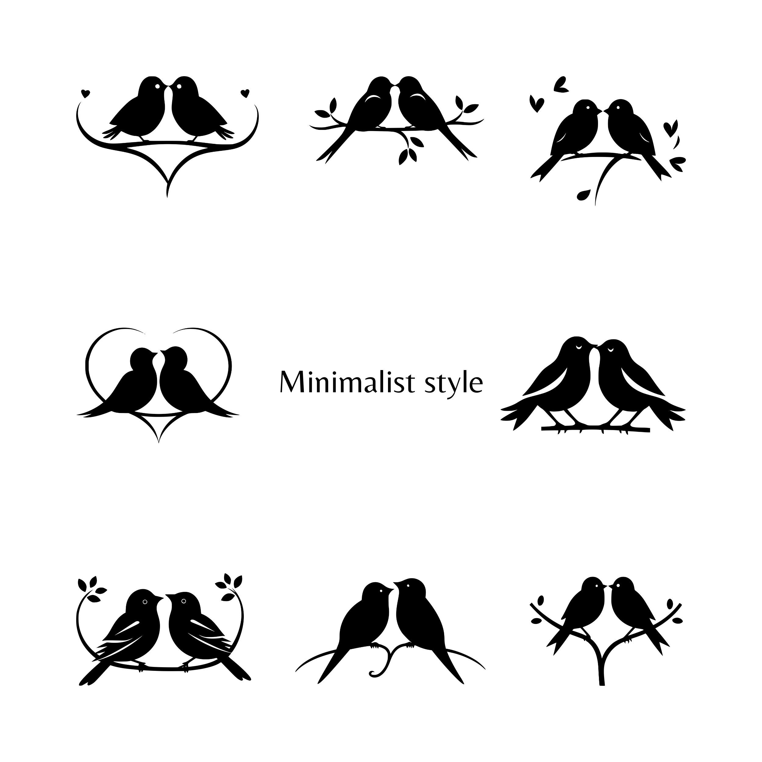 100 Lovebird Designs Digital Download Vector Icons Pack Print on Demand & Cricut Compatible ...