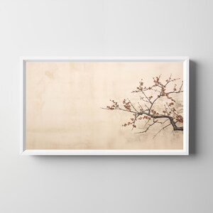 Samsung Frame TV Art | Spring Wabi Sabi Art | Spring Japandi Nature | Japanese Nature Tv Art ...