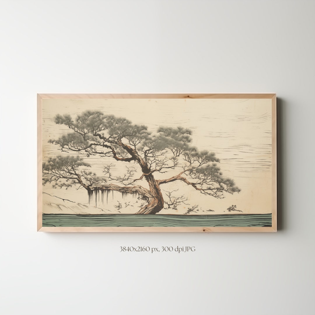Spring Wabi Sabi Tree Art for Samsung Frame TV (digital Download) - Etsy