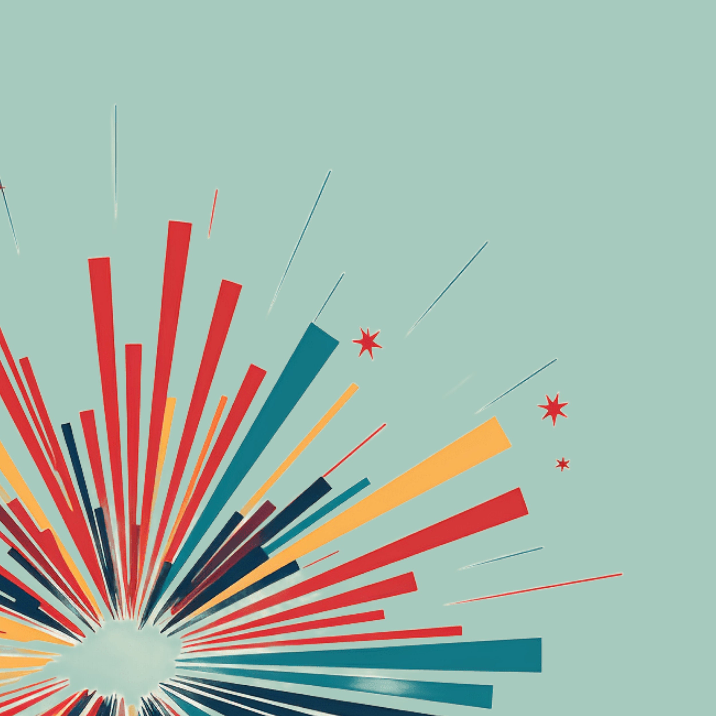 30 Retro Fireworks Graphics Digital Download PNG Clipart Pack New Years ...