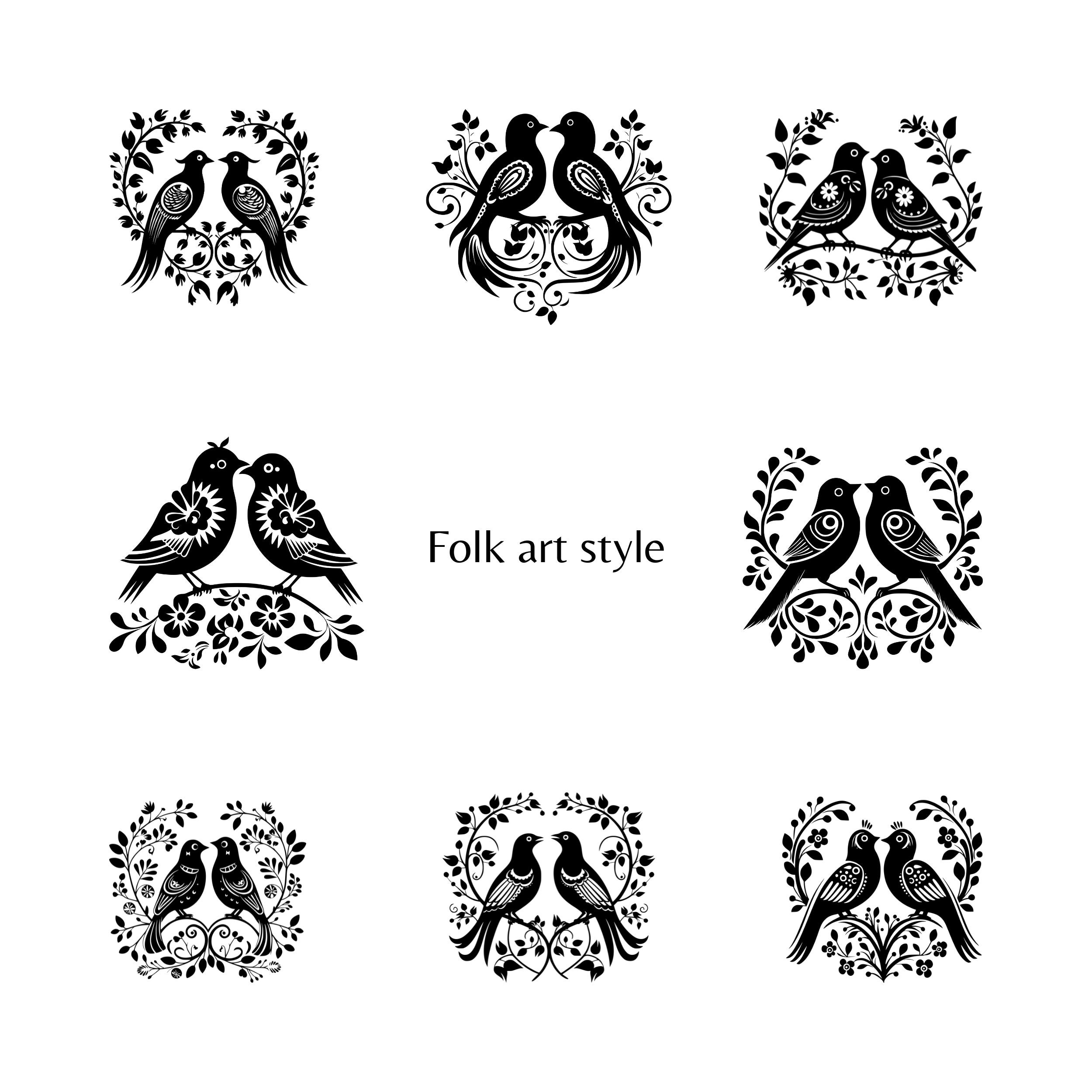 100 Lovebird Designs Digital Download Vector Icons Pack Print on Demand & Cricut Compatible ...