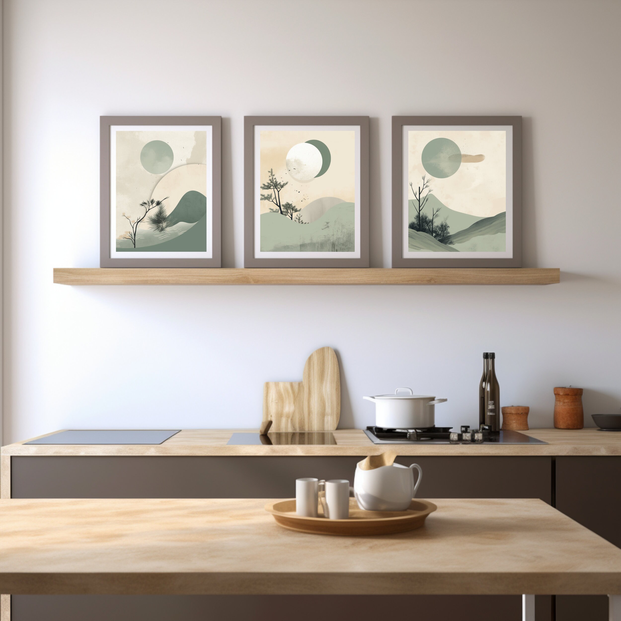 Set of 3 Japandi Wall Art Japandi Art Wabi Sabi Wall Art Japandi Wall ...