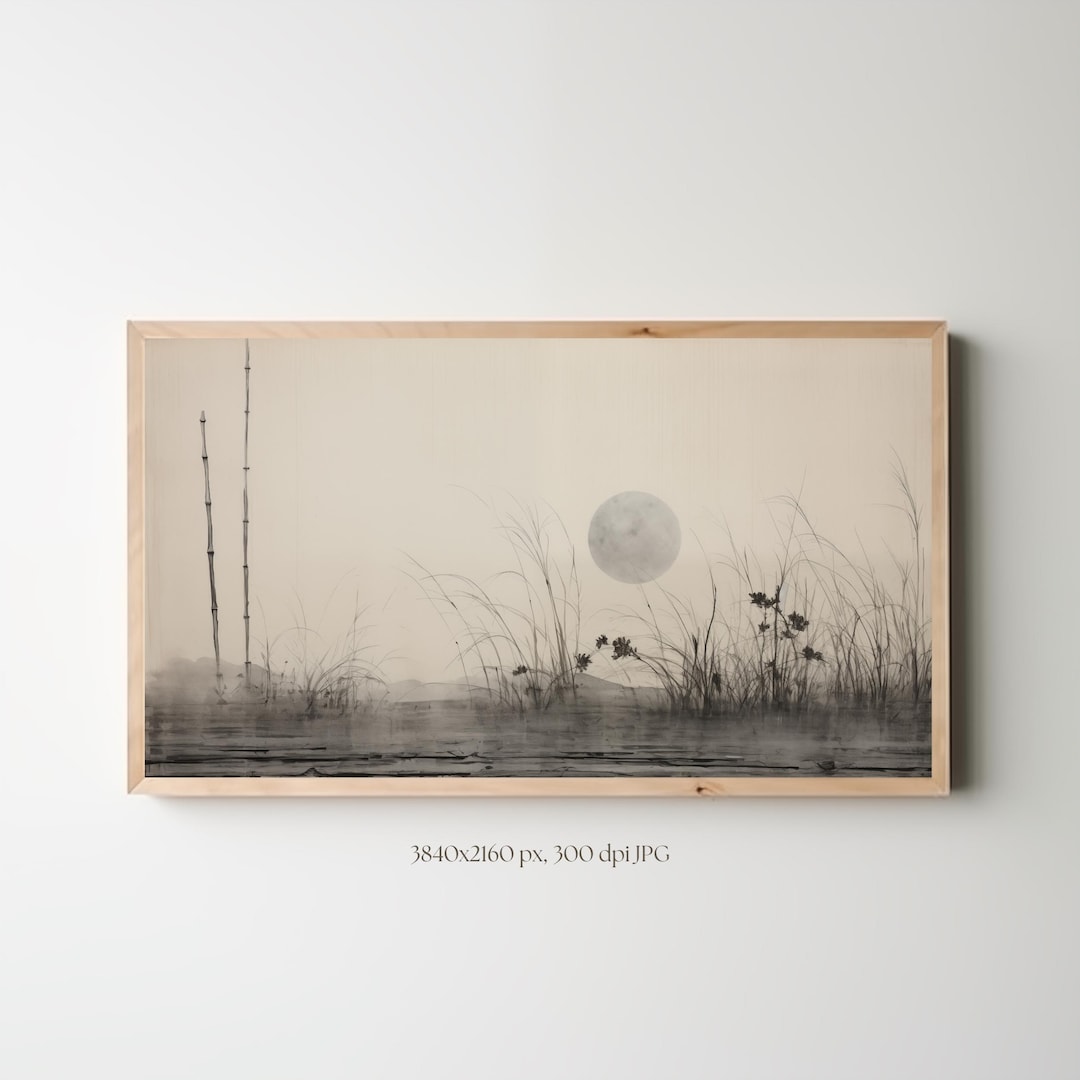 Samsung Rahmen TV Kunst Sommer Wabi Sabi Kunst Minimalistisch japandi natur Japanische TV ...