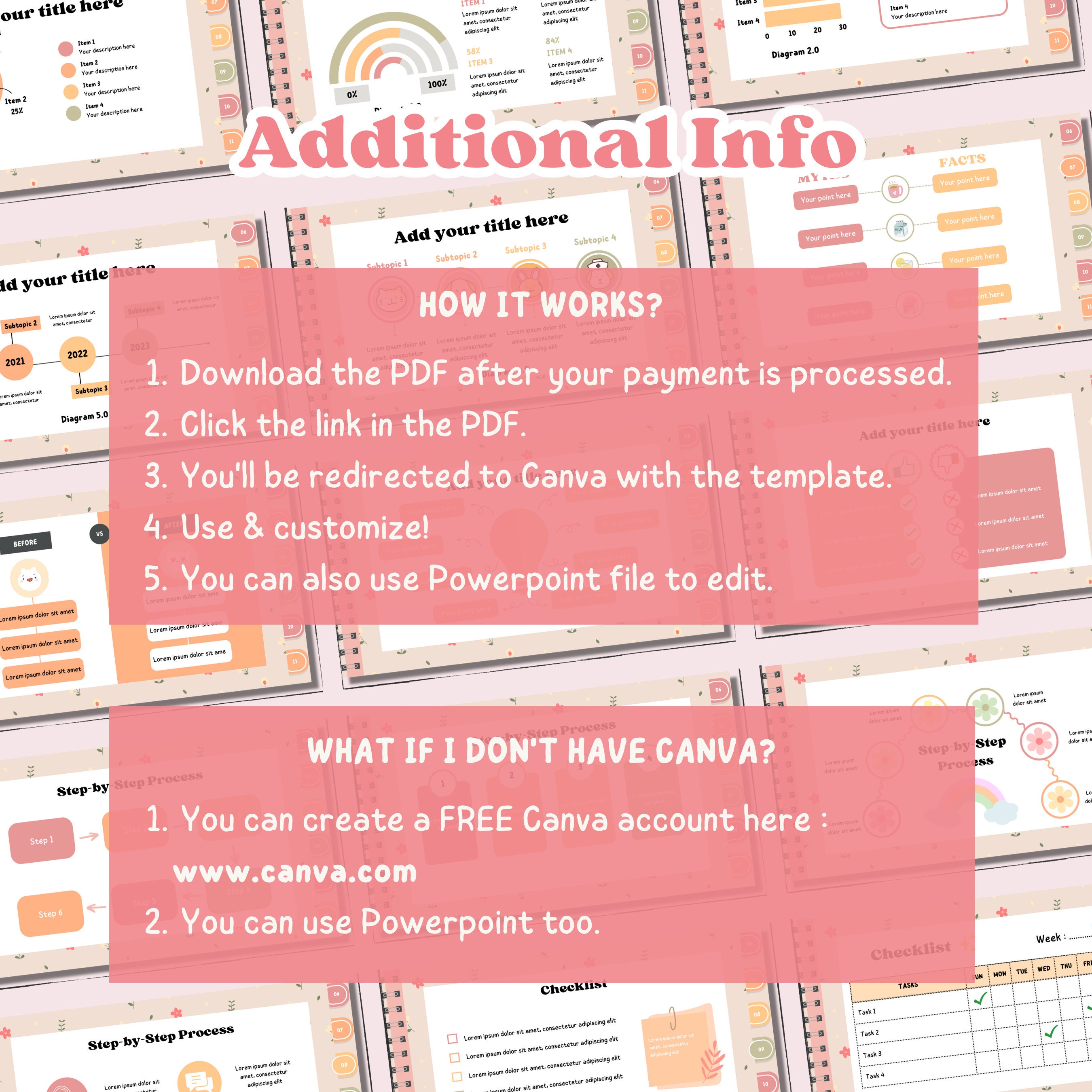 43 Digital Notebook Powerpoint Template, Canva Slide Deck Template for ...