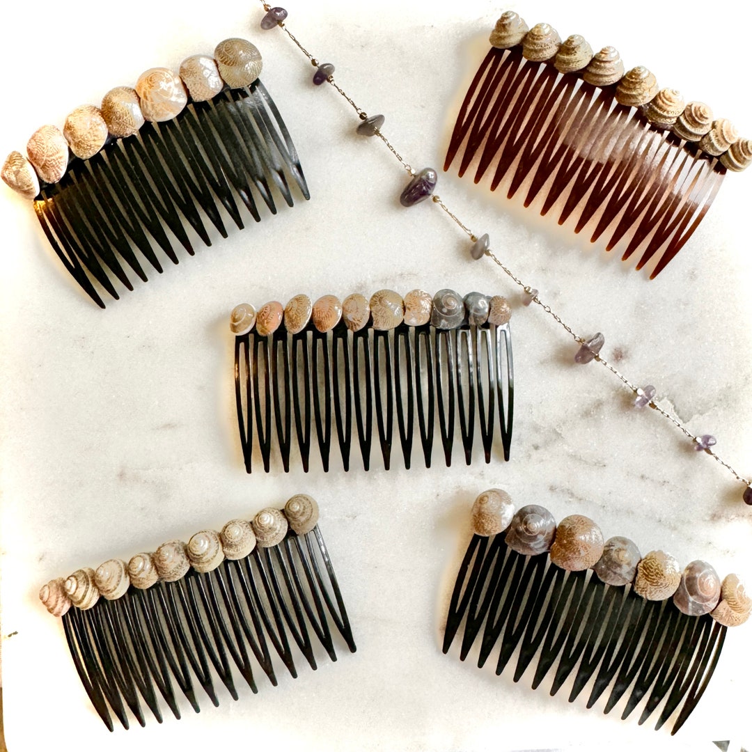 Seashell Hair Comb, Natural Shells, Beach Hair Accessory, Mermaid Hair ...