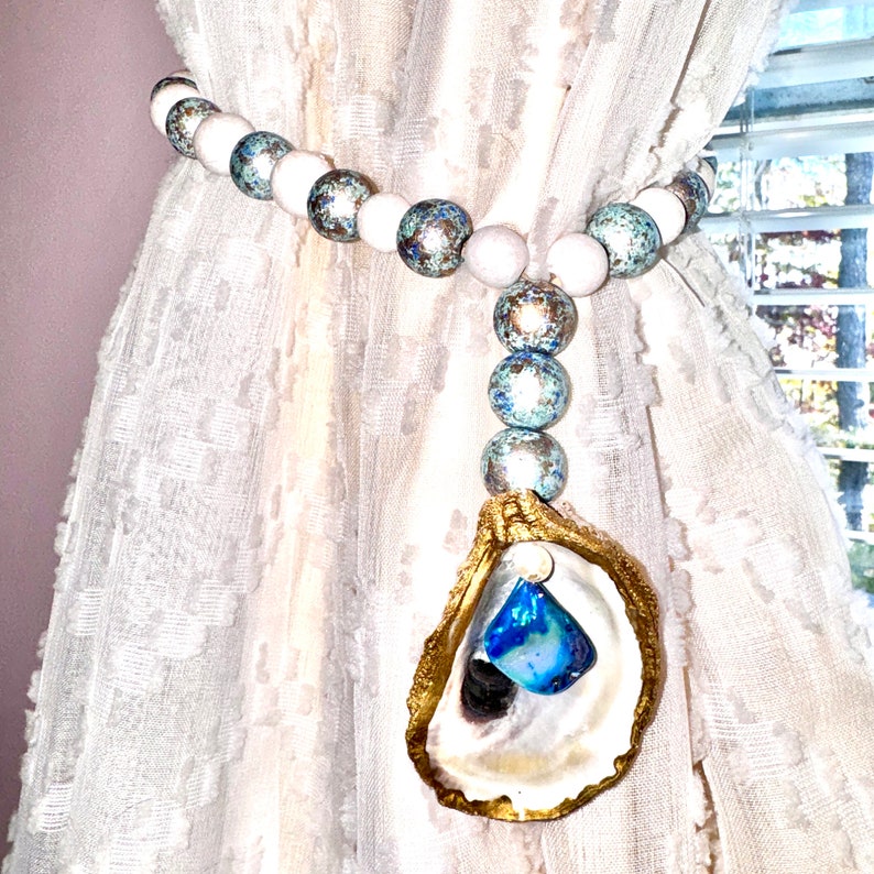 Coastal Curtain Tiebacks, Coastal Decor, Coastal Curtains, Curtain ...