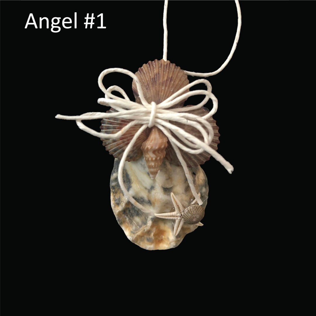 Angel Seashell Christmas Remembrance Ornament - Etsy