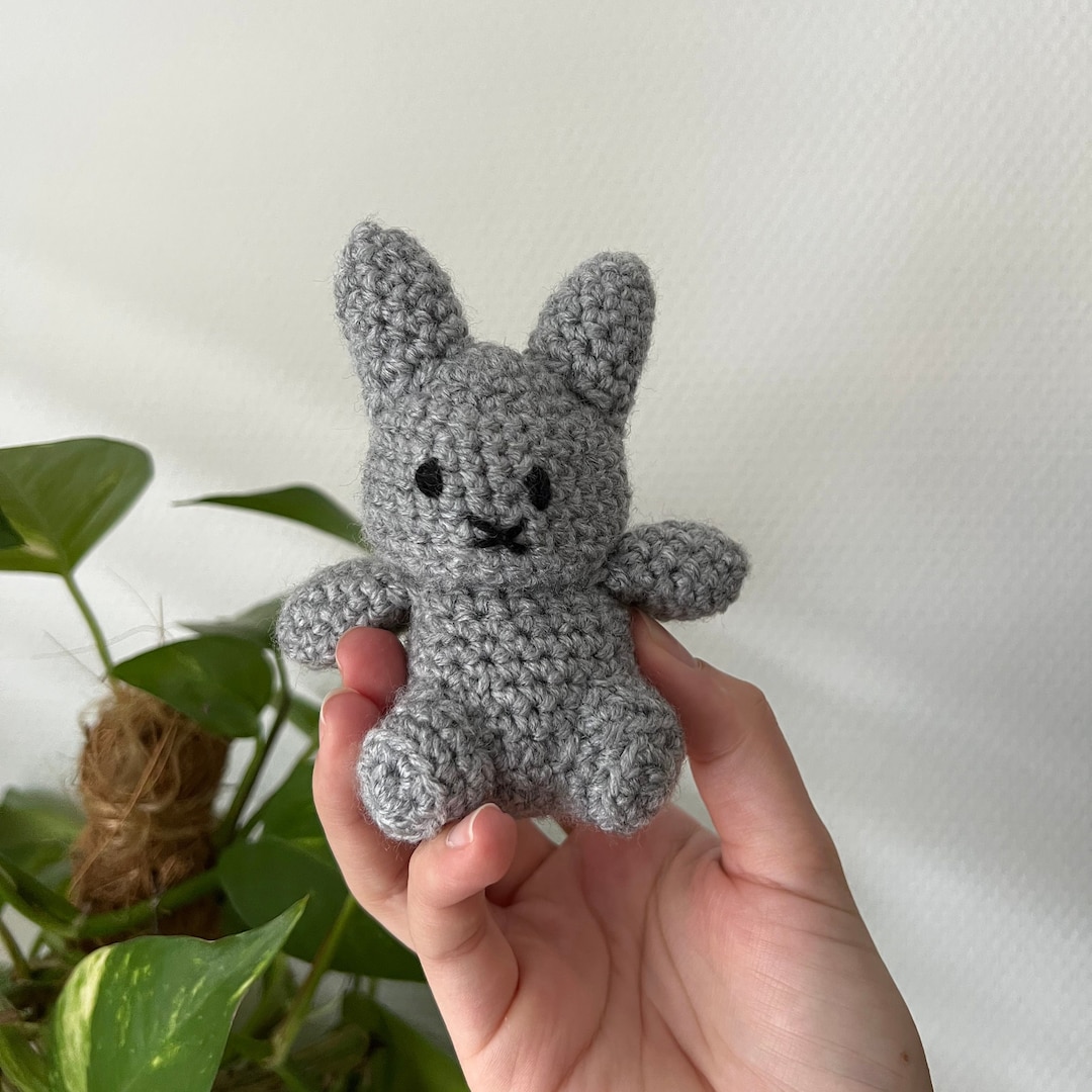 Cute Little Miffy Handmade Plushie Amigurumi From Netherlands Gift Grey ...