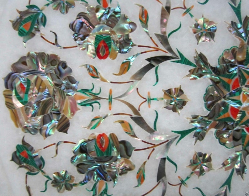 Inlay Marble Top Marble Table Top Handmade Furniture Stone Inlay Pietra ...
