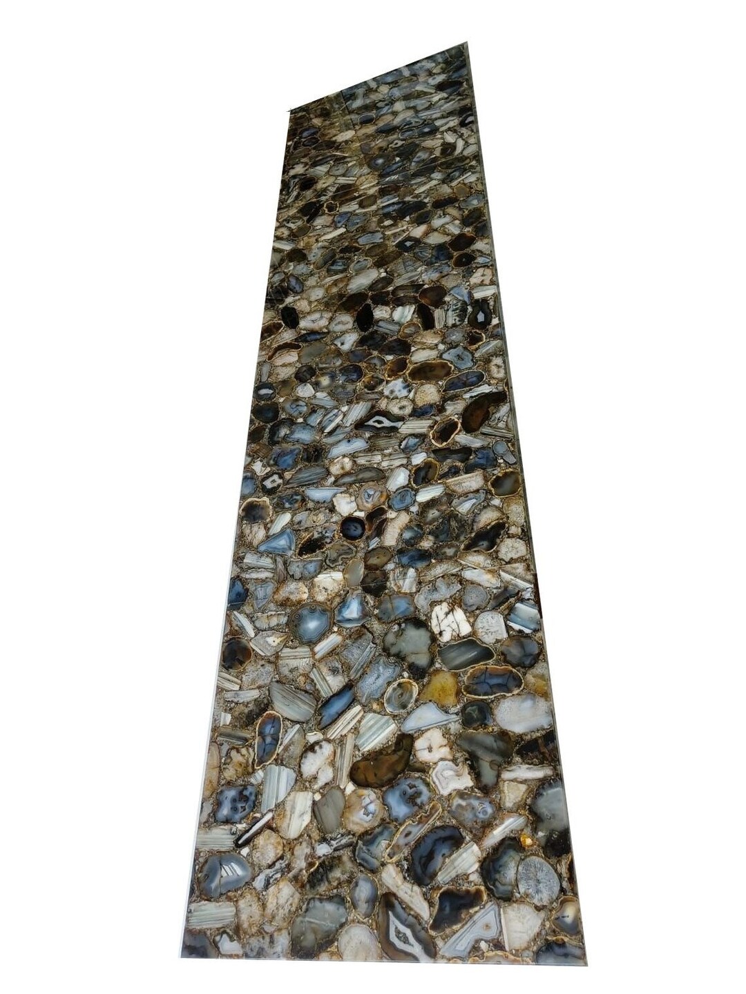 Black Agate Table Top, Smoky Agate Stone Dining Table, Big Agate Smoky ...