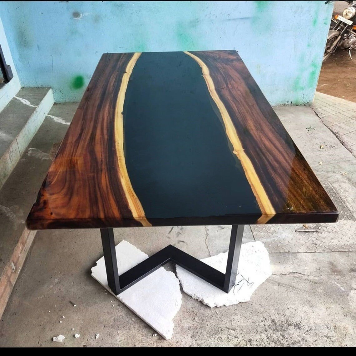 Epoxy Resin Table Top / Center Table Top / Dining Epoxy Resin Table Top ...