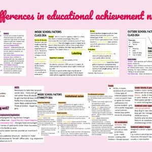 Sociology A-level A* Education Notes Bundle - Etsy