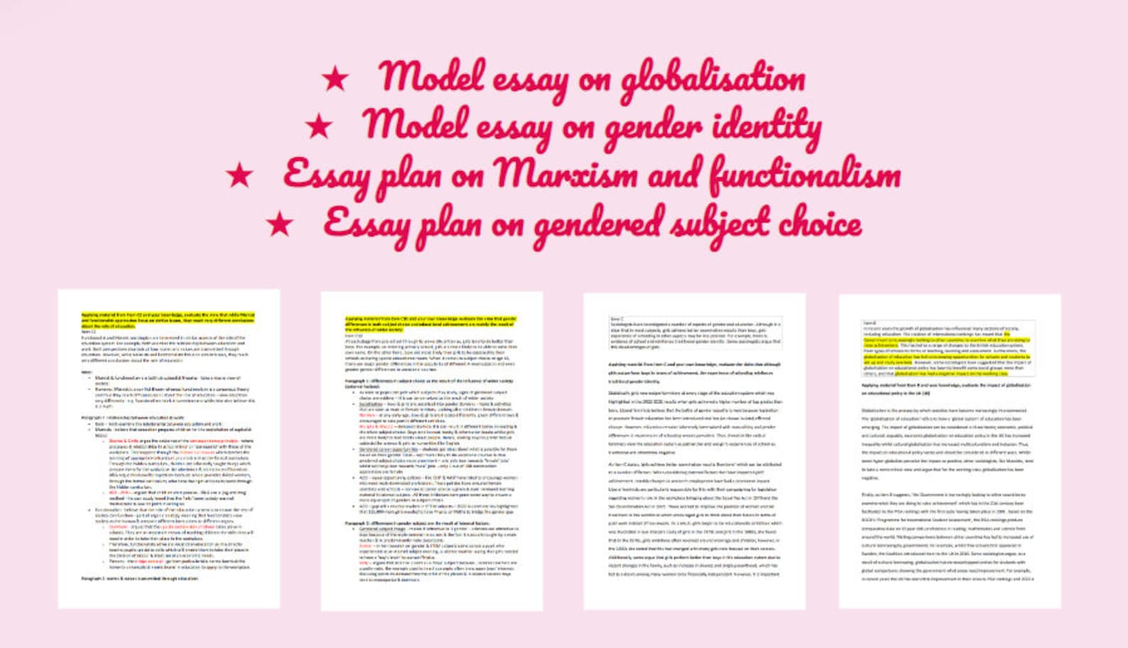 Sociology A-level A* Education Notes Bundle - Etsy