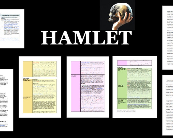 OCR A-level Hamlet A* Bundle - Etsy