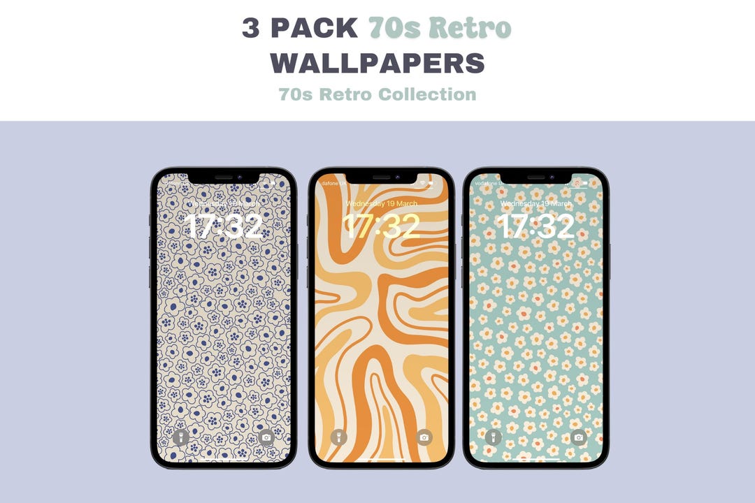 Retro 70s iPhone Wallpapers | Aesthetic Spring Floral & Groovy Designs ...