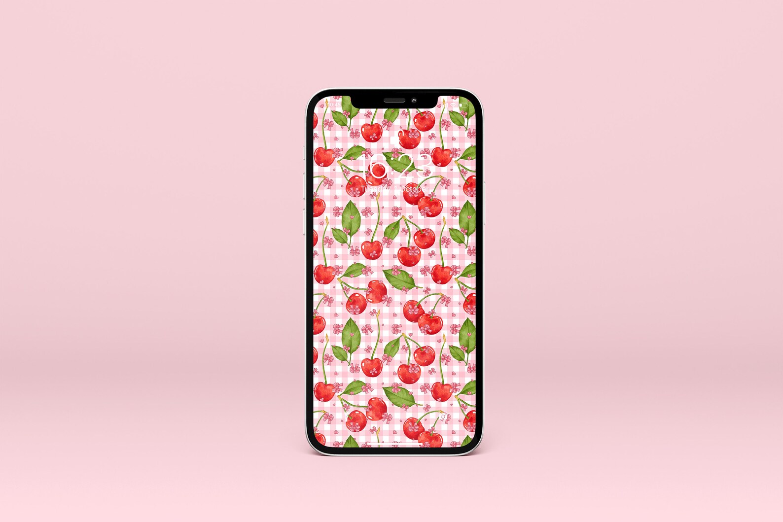 Coquette Ballet Core iPhone Wallpapers, Pink Bows Red Cherries Digital ...