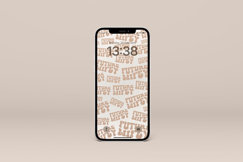 Future Wifey Bridal iPhone Wallpaper, Bachelorette Digital Phone ...