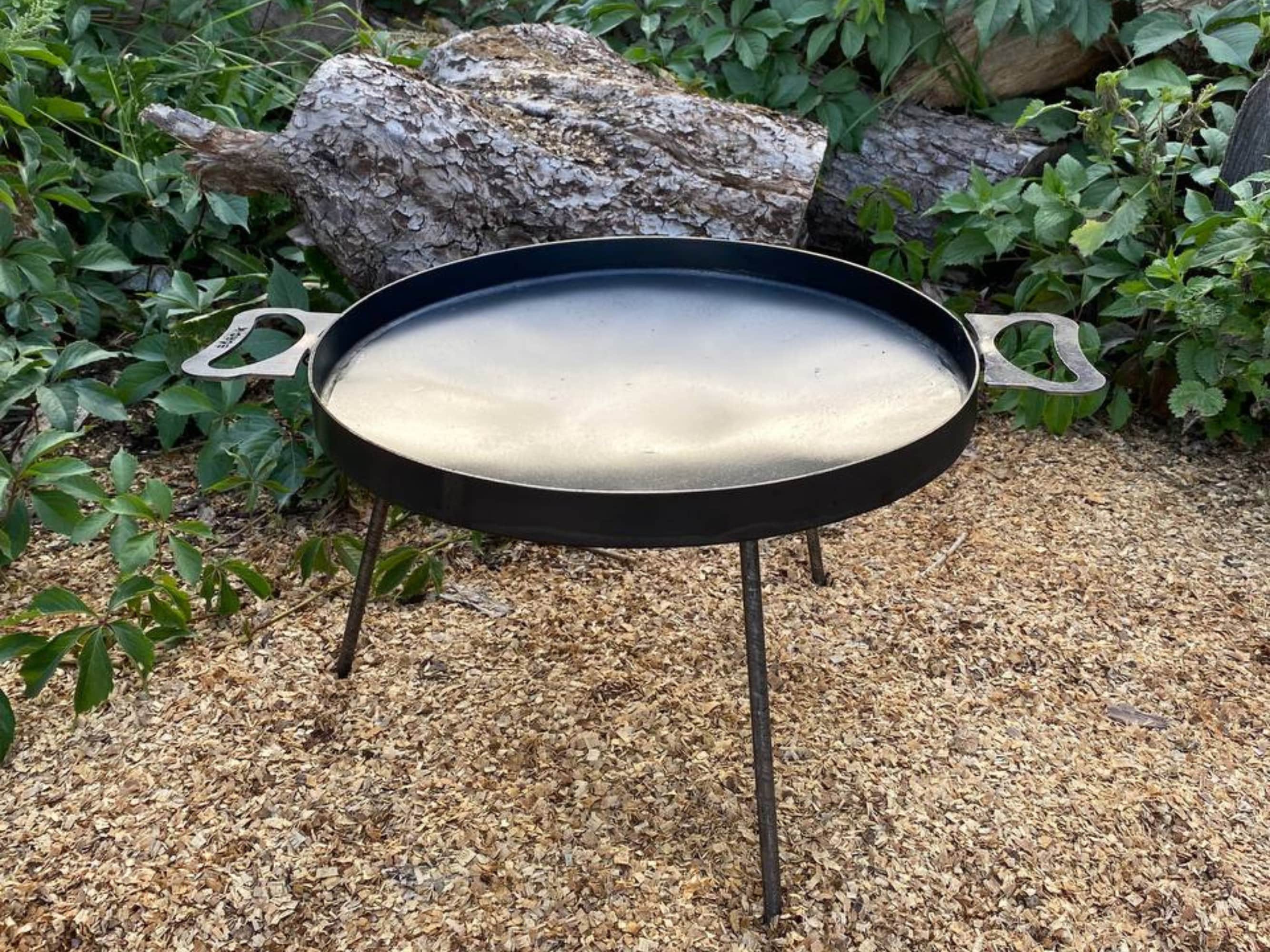 Heavy Duty Cowboy Wok With Metal Stand MAXI Set, Plow Disc Cooker ...