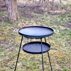 Heavy Duty Cowboy Wok With Metal Stand MAXI Set, Plow Disc Cooker ...