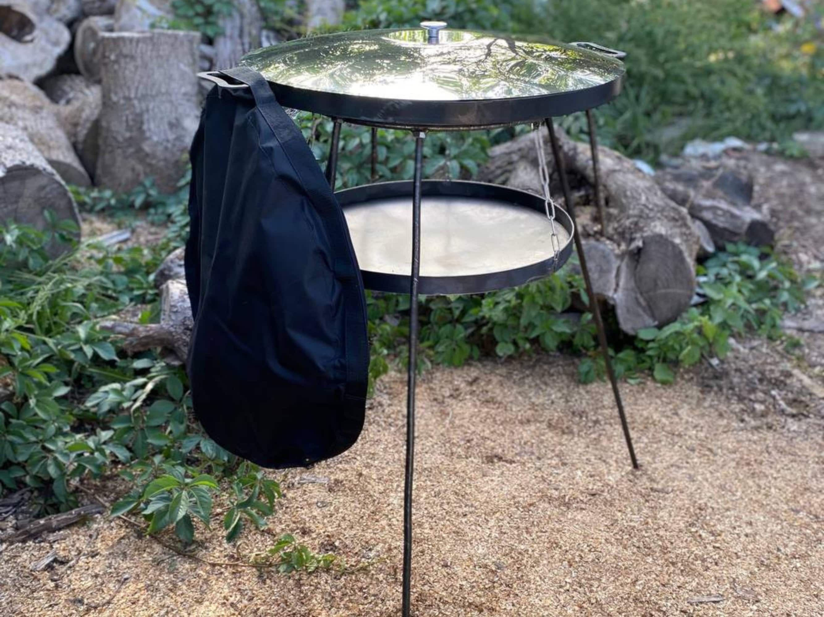 Heavy Duty Cowboy Wok With Metal Stand MAXI Set, Plow Disc Cooker ...