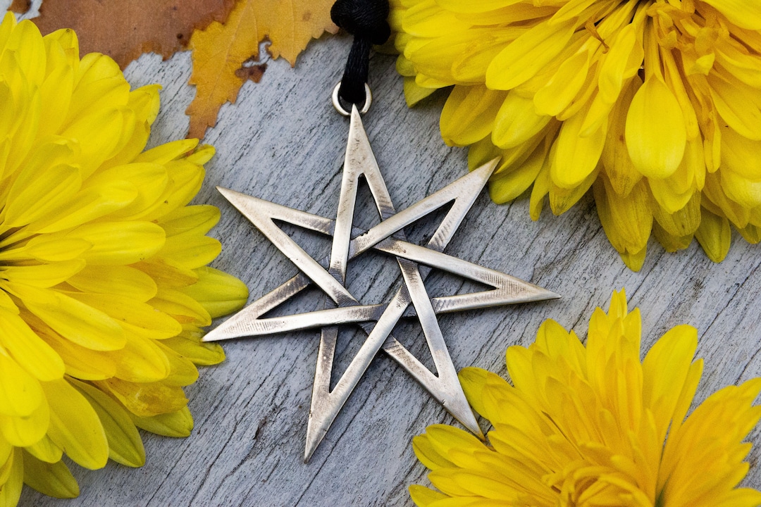 The Seven-pointed Star Pendant - Etsy