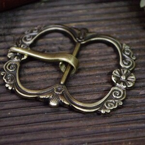 Belt Buckle "eight With Roses" Large - Etsy
