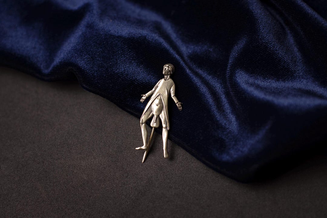Not Amused Guy: Medieval Style Badge - Etsy