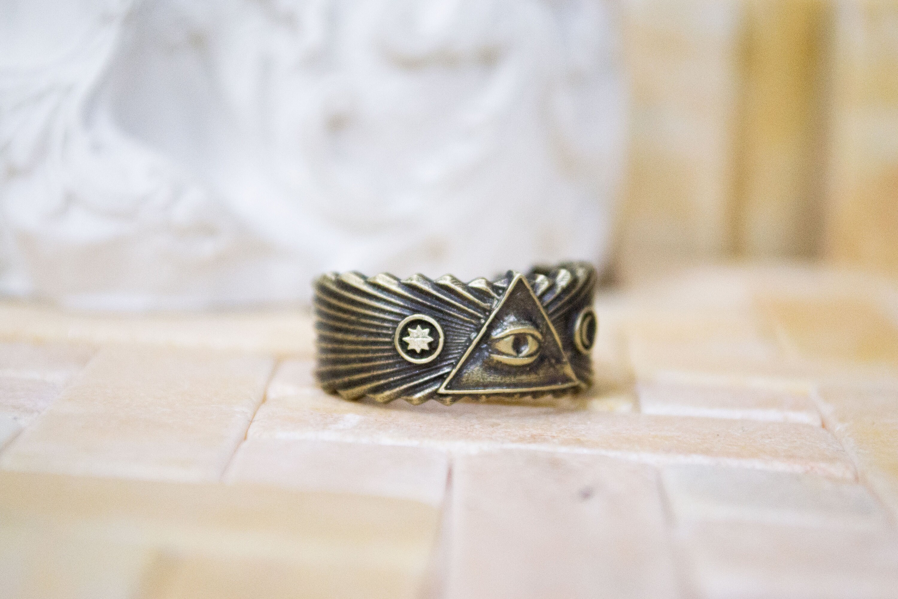 Illuminati All Seing Eye Ring - Etsy