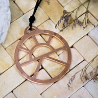 Brass Pendant Fantasy Selune Symbol - Etsy