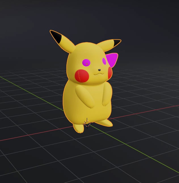 Pikachu 3D Sculpt Model for Blender - Etsy