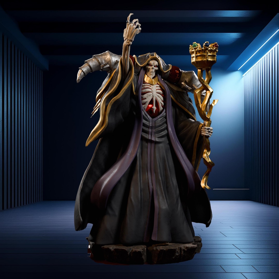 Ainz Ooal Gown STL Model | Overlord Anime 3D Print File (digital ...