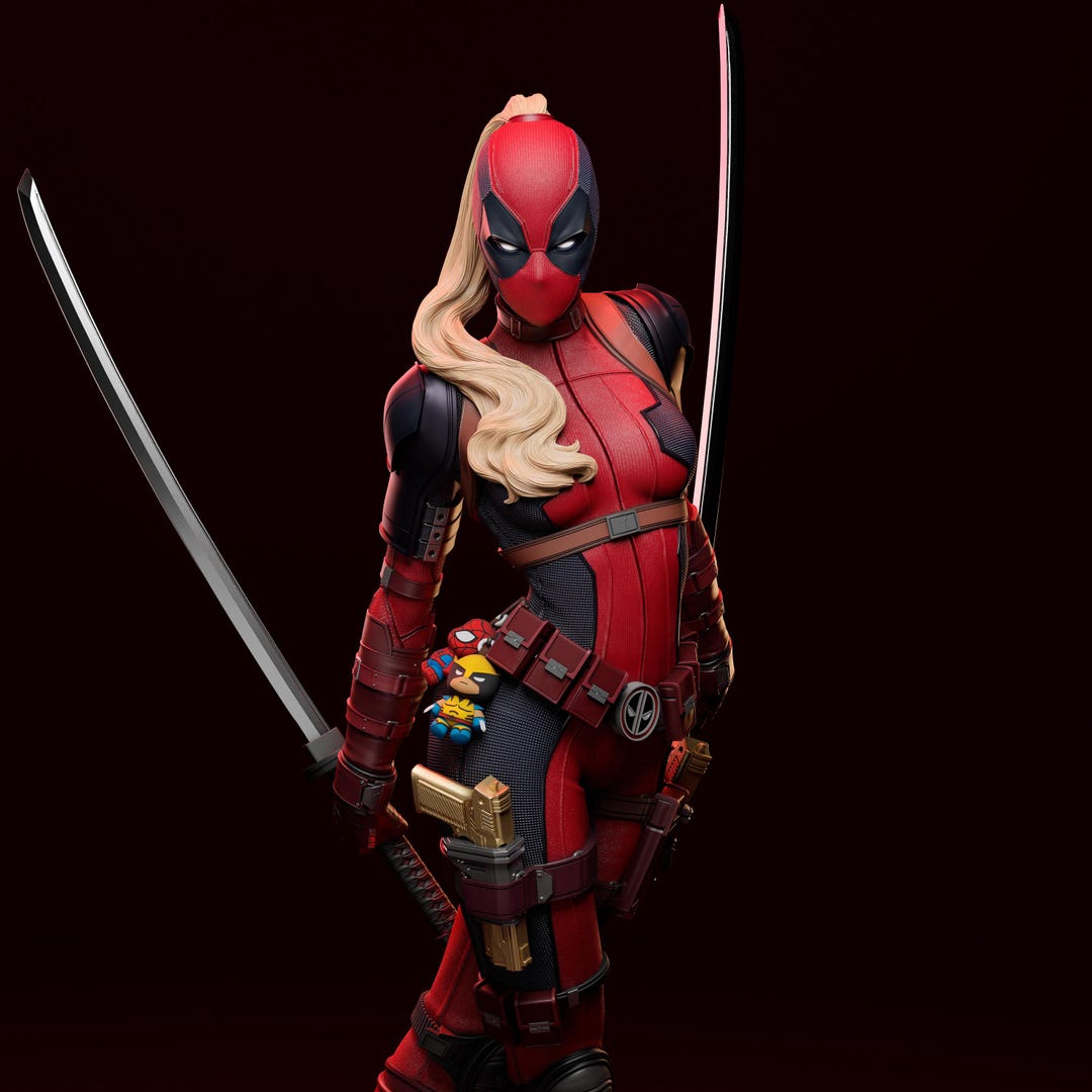 Lady Deadpool – Deadly, Sassy, and Ready to Print! - Etsy