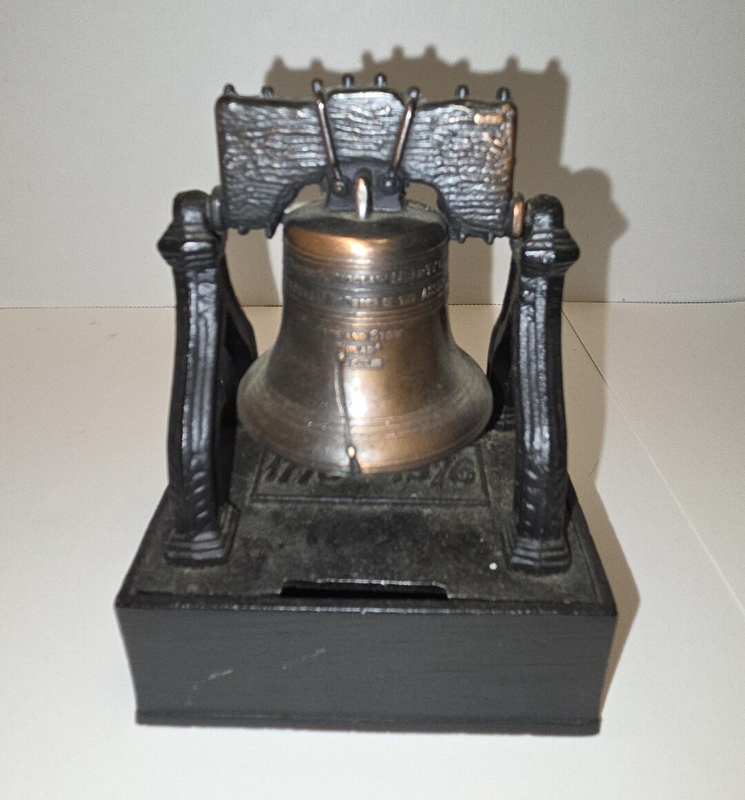 Cast Iron Liberty Bell Bank and More - Etsy