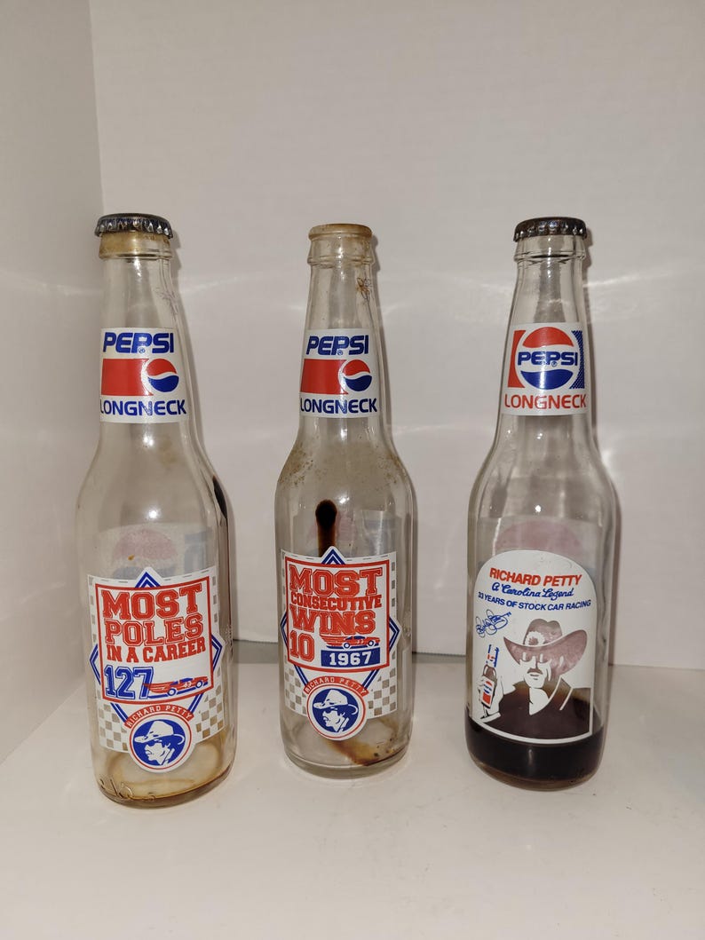 Richard Petty Pepsi Bottles Lot - Etsy