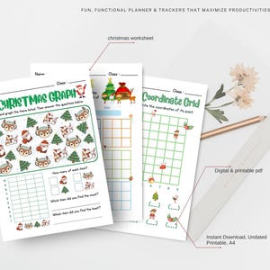 Christmas Workbook Educational Activity Book Kids Adults, Holiday ...