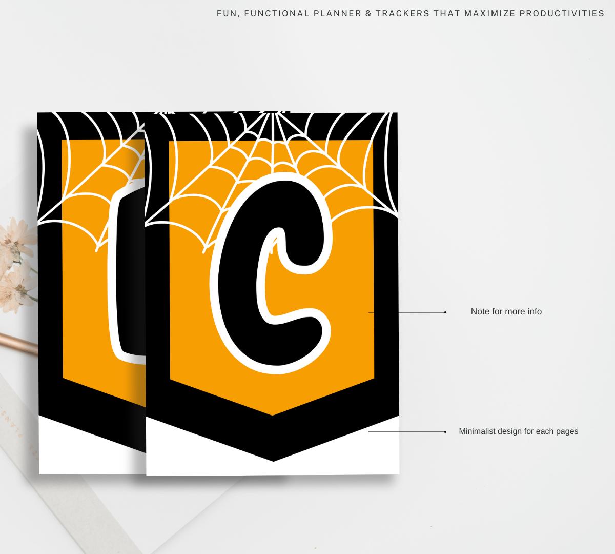 Halloween Alphabet Letter Set, Spooky Decor, Halloween Party Decoration ...