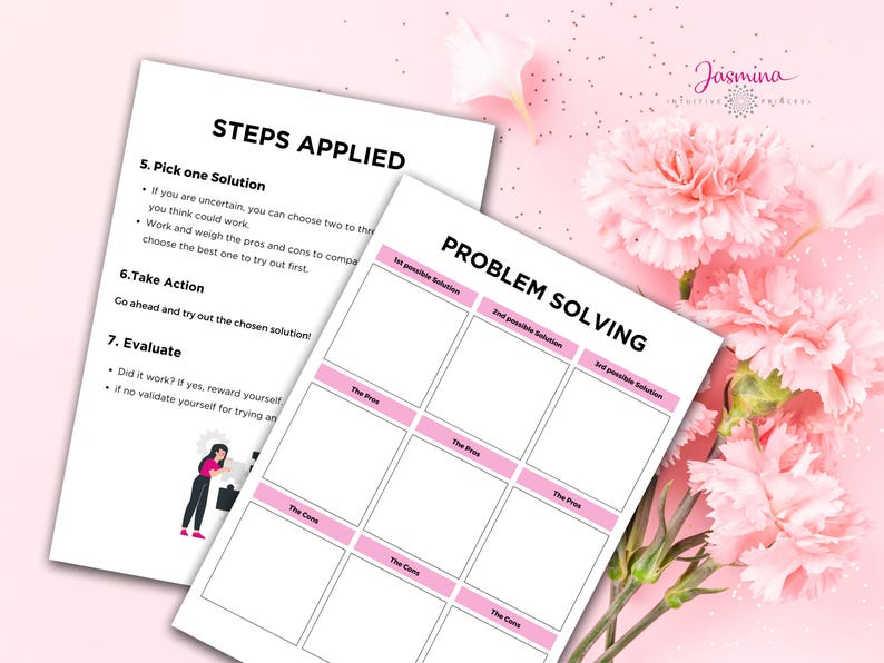 Problem Solving Planner & Goal-setting Workbook | Printable ...