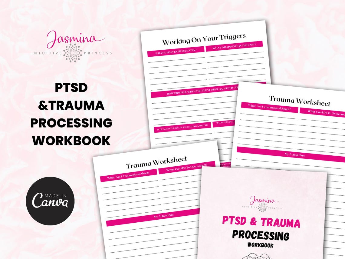PTSD Trauma Processing Workbook & Therapy Journal | printable Coping ...