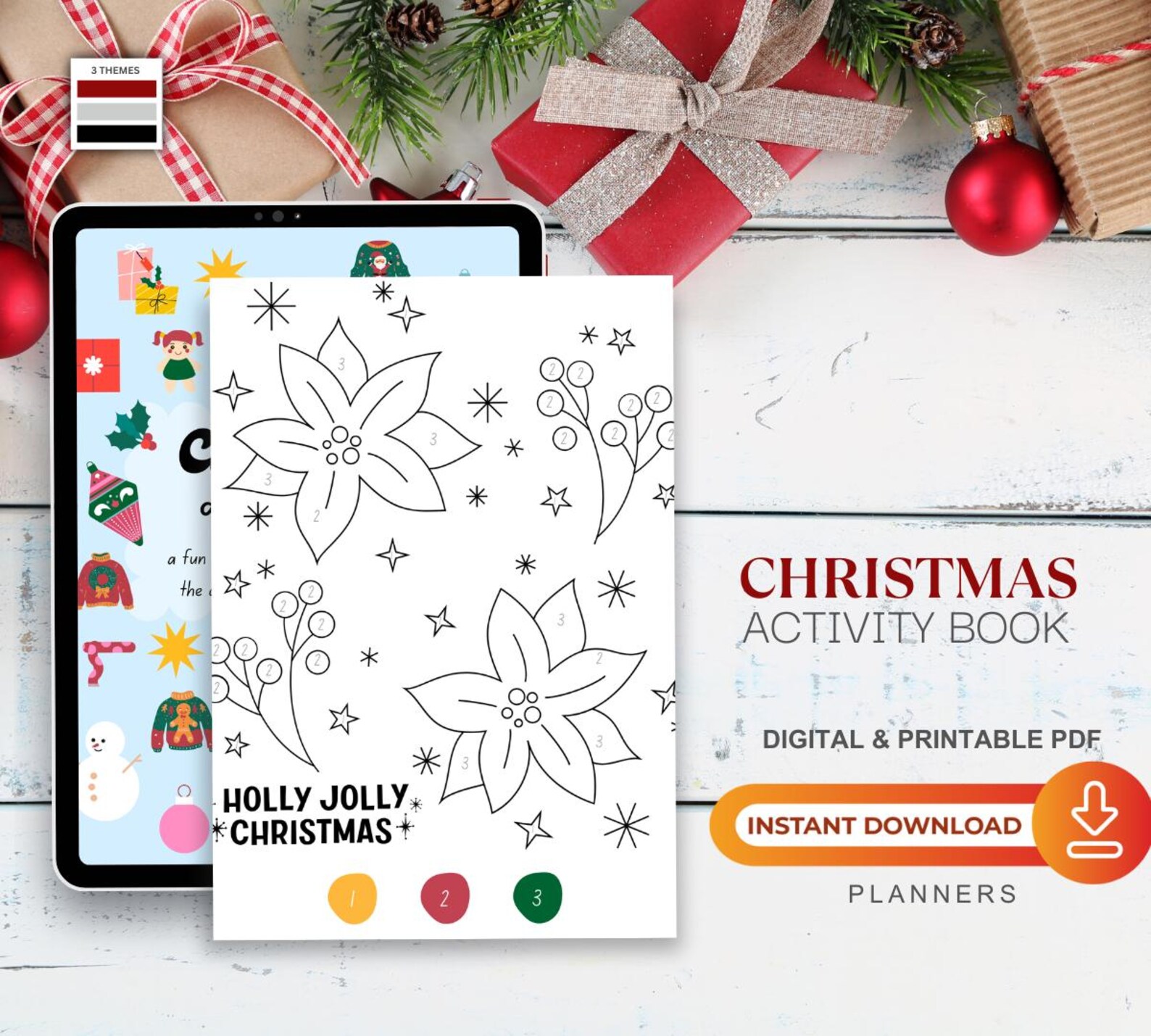 Christmas Activity Book for Kids – Holiday Coloring & Games - Etsy