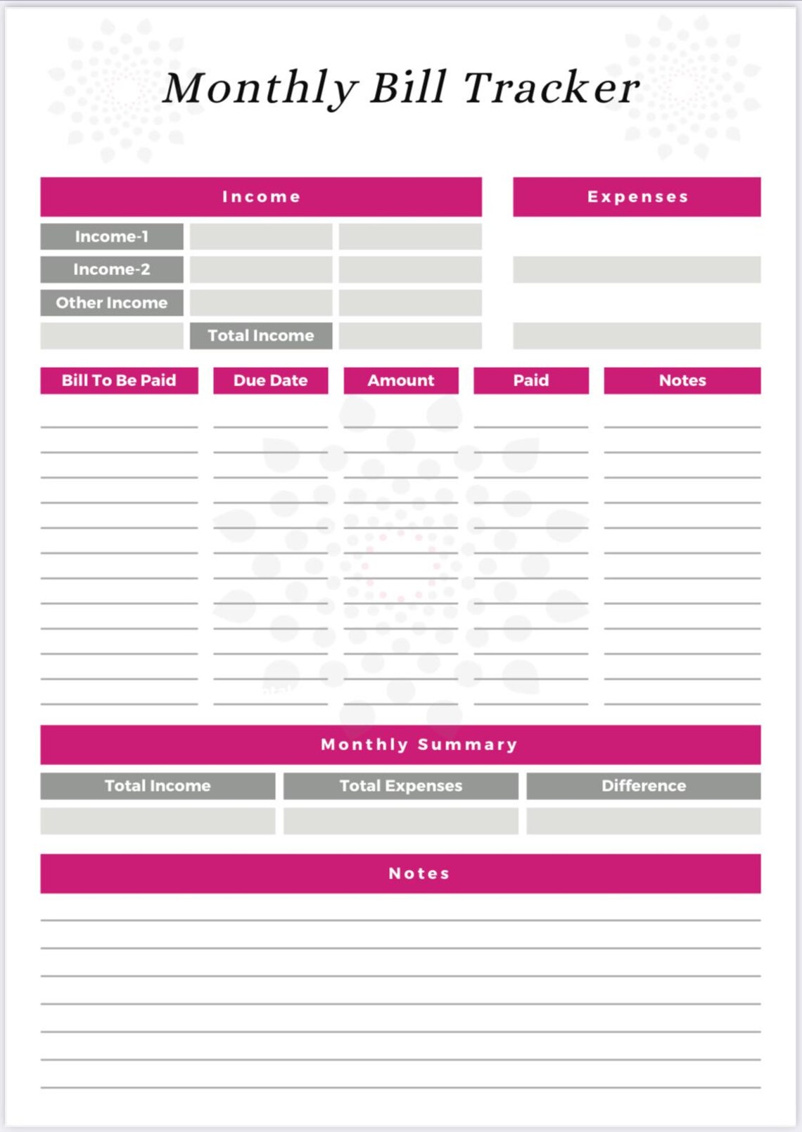 Business Planner Binder | Home Business Organizer Printable| Online ...
