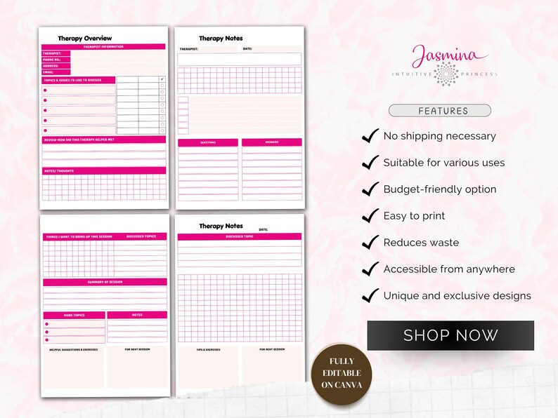 Spiral Bound Therapy Notes Journal, Counseling Notebook, Mental Health ...