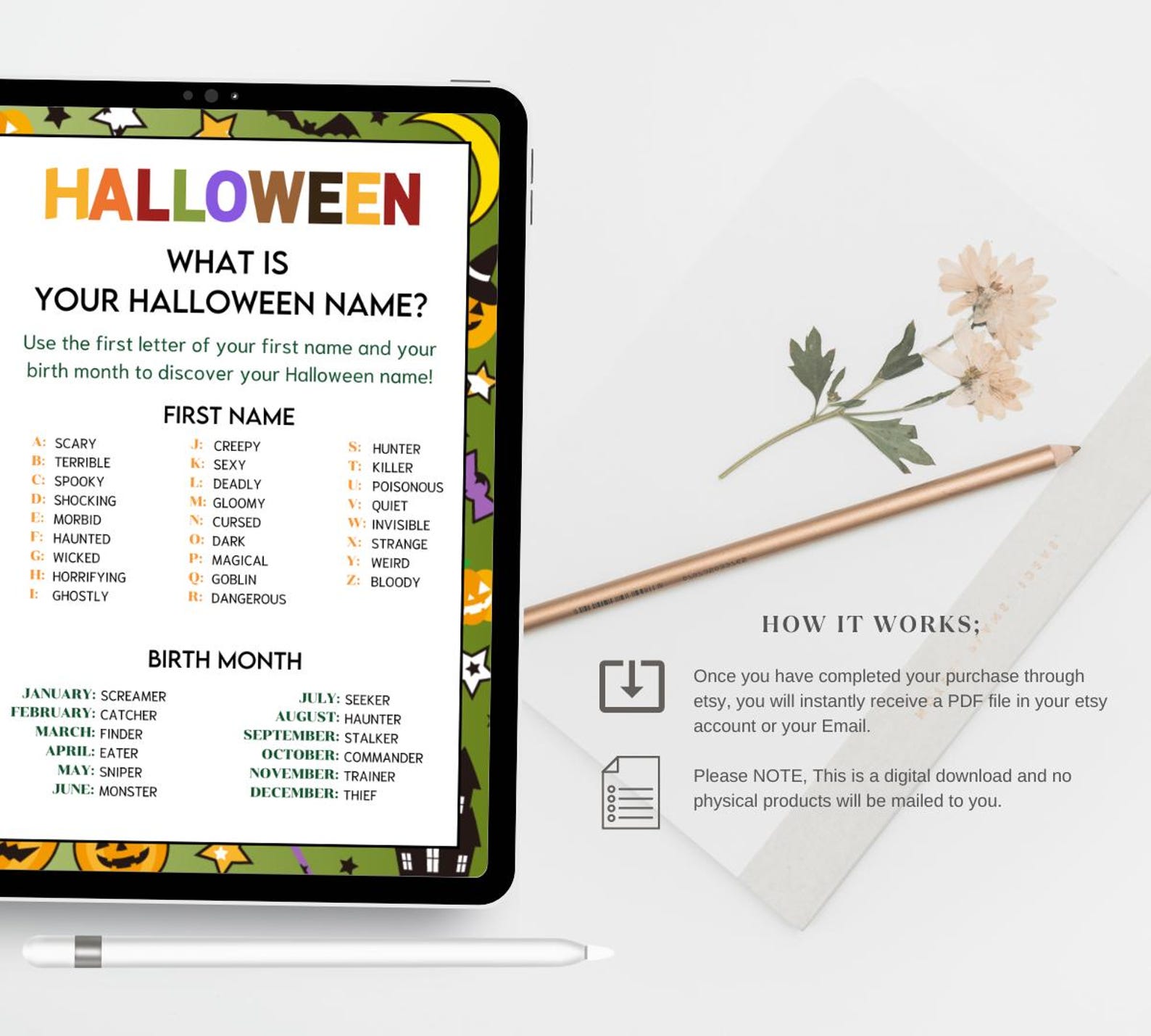Halloween Games Editable Printable, DIY Halloween Party Games, Instant ...