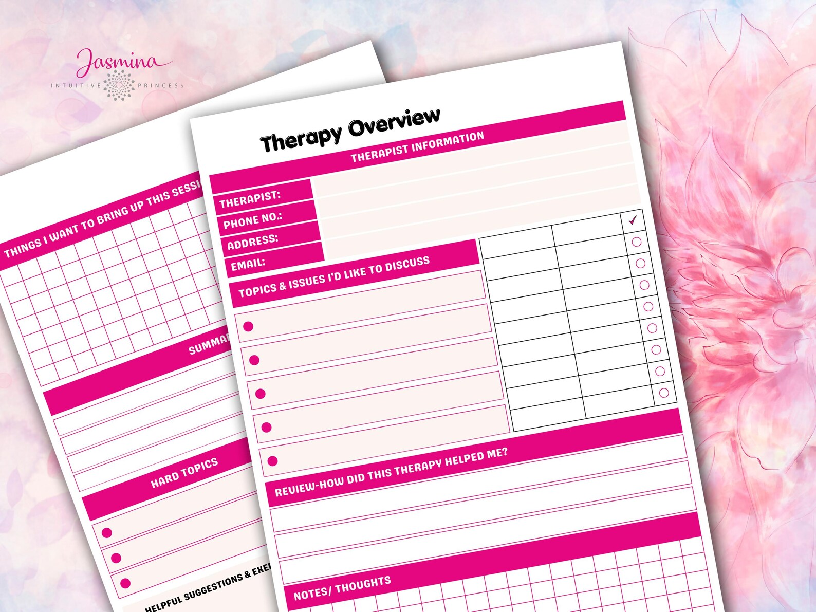 Spiral Bound Therapy Notes Journal, Counseling Notebook, Mental Health ...