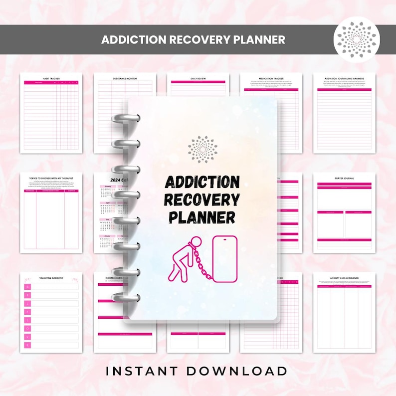 Addiction Recovery Planner & Sobriety Journal | Mental Health and ...