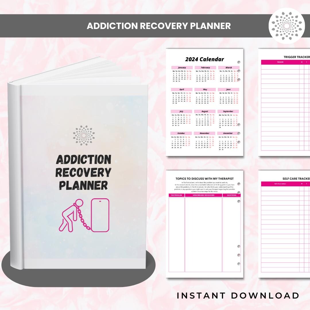 Addiction Recovery Planner, Sobriety Tracker, Daily Journal, Sober ...