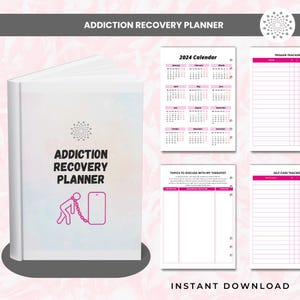 Addiction Recovery Planner, Sobriety Tracker, Daily Journal, Sober ...
