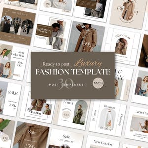 Fashion Instagram Post Templates | Editable Social Media Content Pack ...