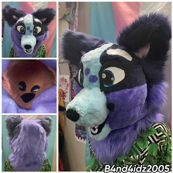 Bluey Fursuit Head - Etsy