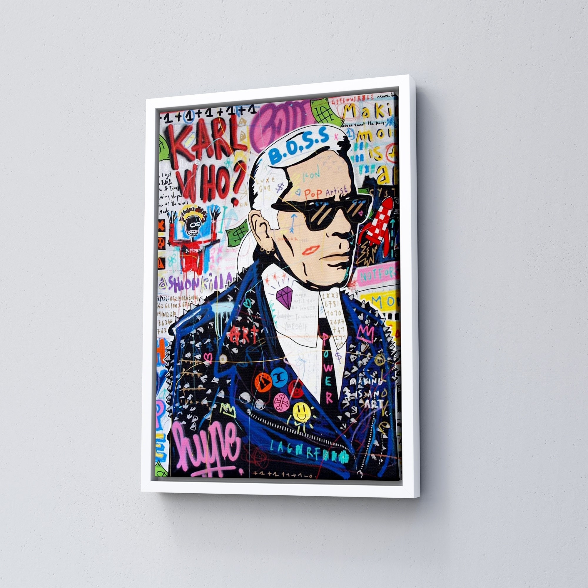 Banksy Style Karl Who Graffiti Pop Art Canvas Poster Banksy - Etsy