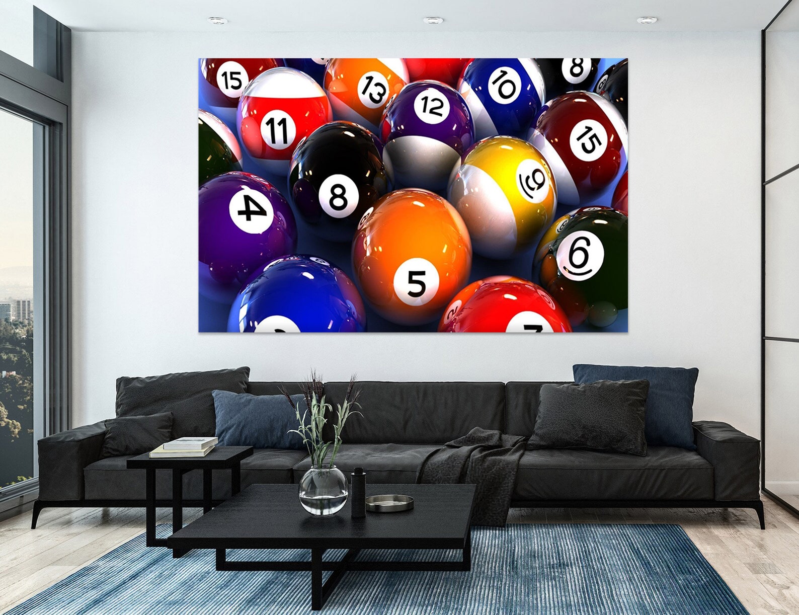 Billiards Balls Sets, Billiard Club Decor, Man Cave Wall Decor ...